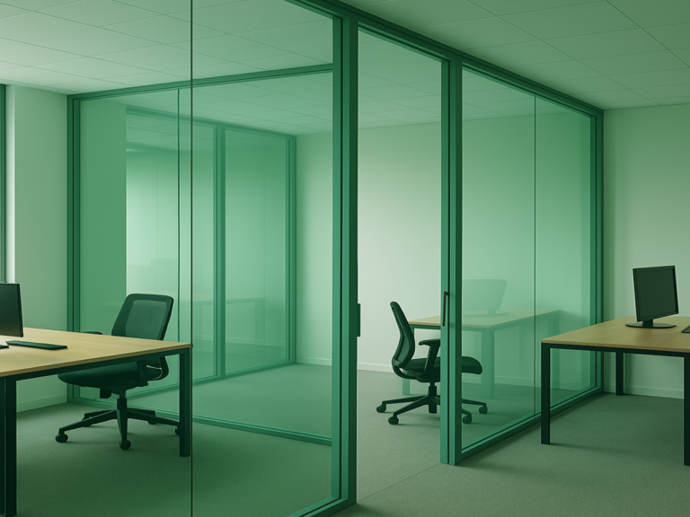How Green Tinted Glass Works in Home & Office Design | Kova Partitions